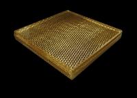 China Custom PVB Film Anti Fire Safety Fabric Laminated Glass With Copper Wire Mesh for sale