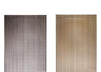 China Bronze Copper Wire Mesh Art Laminated Glass shower Screen for sale