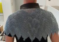 China Welded Type Round Ring Weave Stainless Steel Metal Mesh Glove And Body Security for sale