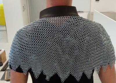 China Welded Type Round Ring Weave Stainless Steel Metal Mesh Glove And Body Security for sale