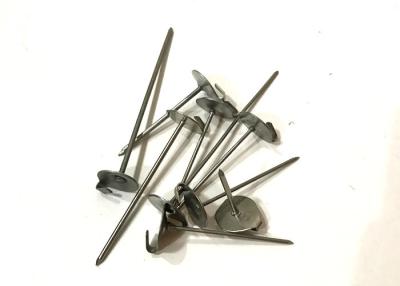 China 14ga Galvanized Steel Lacing Anchor Pins Fixing Rock Wool With Dome Cap Washers for sale
