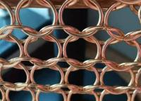 China Electroplating Color 1.5mm Diameter 15mm Round Ring Metal Chain Mail Mesh Is For Decorating Window Screen for sale