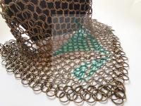 China 2mm 20mm Metal Ring Mesh Partition Curtain Drapery Decoration for sale