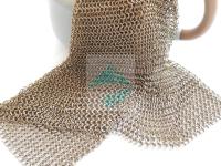 China Stainless Steel 316 Safety Decoration 0.8mmx7mm Metal Ring Mesh for sale