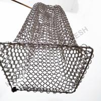China Silver Color Welded 1.2mm Ring Mesh Fabric For Decoration Facade Wall for sale
