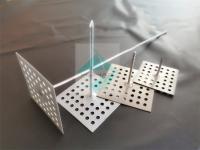 China Rockwool Insulation Fixing Pins Galvanized Steel Perforated Base for sale