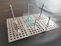 China 40mm Square Iso Perforated Base Insulation Hanger Fixing Stone Wool Panel for sale