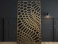 China 1220*2440 Decorative Bronze Mesh Screen Customized Modern Interior Room Divider for sale