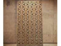China Gold Color Hotel Room Divider Cold Steel Laser Cut Privacy Decorative Screens for sale