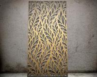 China PVDF Finished 2mm Thickness Aluminum Laser Cut Screens Wall Art Mesh Grille for sale