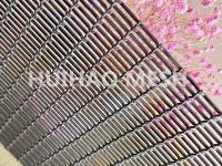 China Wall Coverings Design 1.5mm Architectural Woven Wire Mesh Pvdf Black Color Aluminum for sale