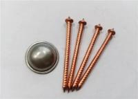 China Low Carbon Steel Cd Insulation Nails 3mm Diameter With Self Locking Washers for sale