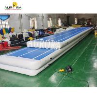 China Yoga Inflatable Air Track 20cm Thickness Gymnastics Air Track Mat for sale