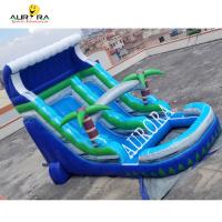 China Strong PVC Custom Inflatable Slide With Obstacle Course For Events for sale