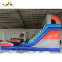 China Blue And White Inflatable Outdoor Slide For Toddlers With Digital Printing for sale