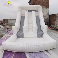 China Outdoor White Inflatable Obstacle Course Slide Waterproof For Playground for sale