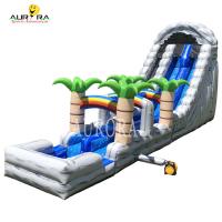China Grayish Blue PVC Inflatable Tunnel Slide For Adventure Seekers for sale