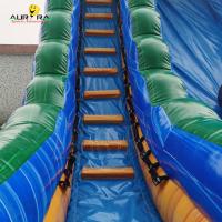 China Greenish Blue Inflatable Slide Castle Live Like Royalty For A Day for sale