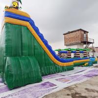 China Greenish Blue Inflatable Slide Castle Live Like Royalty For A Day for sale