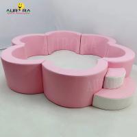 China Soft Play Set Playground Pastel Climb And Play Soft Blocks Pink White Flower Mini for sale