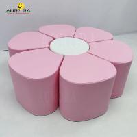 China Soft Play Set Playground Pastel Climb And Play Soft Blocks Pink White Flower Mini for sale