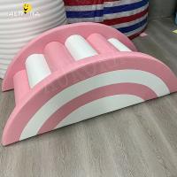China Soft Play Set Playground Pastel Climb And Play Soft Blocks Pink White Flower Mini for sale