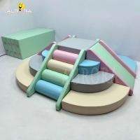 China Pastel Baby Soft Play Climbing Blocks For Party Rental Custom Soft Play Equipment for sale