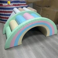 China Pastel Baby Soft Play Climbing Blocks For Party Rental Custom Soft Play Equipment for sale