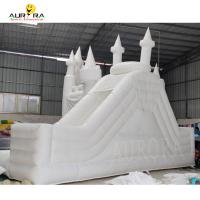 China Outdoor White Inflatable Bouncy Castle House Waterproof Material With Ball Pit for sale