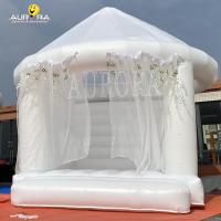 China 5*4*5M Inflatable White Wedding Bouncy Customized Commercial Adults Kids Inflatable Castle for sale