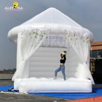China 5*4*5M Inflatable White Wedding Bouncy Customized Commercial Adults Kids Inflatable Castle for sale