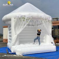 China 5*4*5M Inflatable White Wedding Bouncy Customized Commercial Adults Kids Inflatable Castle for sale
