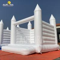 China Indoor Inflatable Bouncy Castle White Wedding Jumping Castle Bounce House for sale