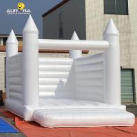China Indoor Inflatable Bouncy Castle White Wedding Jumping Castle Bounce House for sale