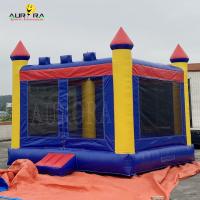 China Kids Jumping Inflatable Bouncy Castle Outdoor Blue Castle Bounce House for sale