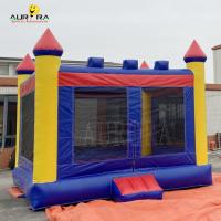 China Kids Jumping Inflatable Bouncy Castle Outdoor Blue Castle Bounce House for sale