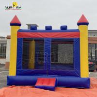 China Kids Jumping Inflatable Bouncy Castle Outdoor Blue Castle Bounce House for sale