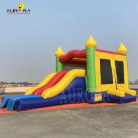 China Colorful Jumping Castle Combo Kids Inflatable Bounce House With Slide for sale