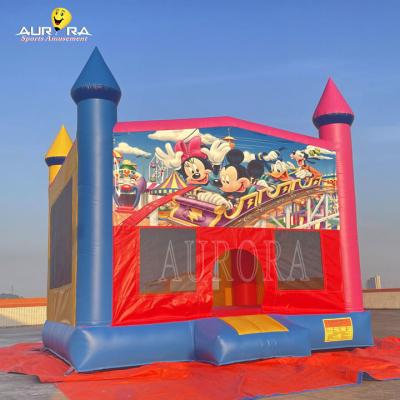 China Outdoor Commercial Inflatable Bouncer PVC Colorful Adult Kids Jumping Castle for sale