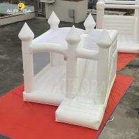 China Customized Inflatable Bouncy Castle With Slide Wedding White Bounce House for sale