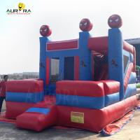 China Spider Man Theme Colorful Inflatable Bouncy Castle Bouncer Combo Customized for sale