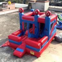 China Spider Man Theme Colorful Inflatable Bouncy Castle Bouncer Combo Customized for sale
