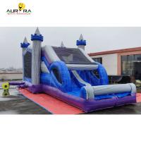 China Backyard Kids Inflatable Bouncy Castle PVC Jumping Bounce House With Slide for sale