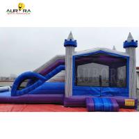 China Backyard Kids Inflatable Bouncy Castle PVC Jumping Bounce House With Slide for sale
