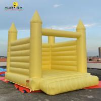China Adults Kids Inflatable Bouncy Castle Yellow Wedding Jumping Bouncy Castle for sale