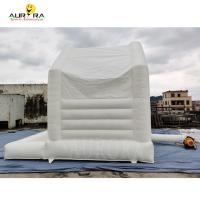 China 4x4m White Inflatable Wedding Bouncer Castle With Ball Pit For Kids for sale