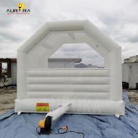 China 4x4m White Inflatable Wedding Bouncer Castle With Ball Pit For Kids for sale
