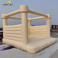 China Inflatable Beige Bouncy Castle Bouncing Castle Commercial UV Resistant for sale