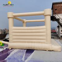 China Inflatable Beige Bouncy Castle Bouncing Castle Commercial UV Resistant for sale