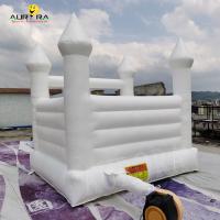 China Wedding Inflatable Bouncy Castle Bed Jumper 13X13 White Bounce House for sale